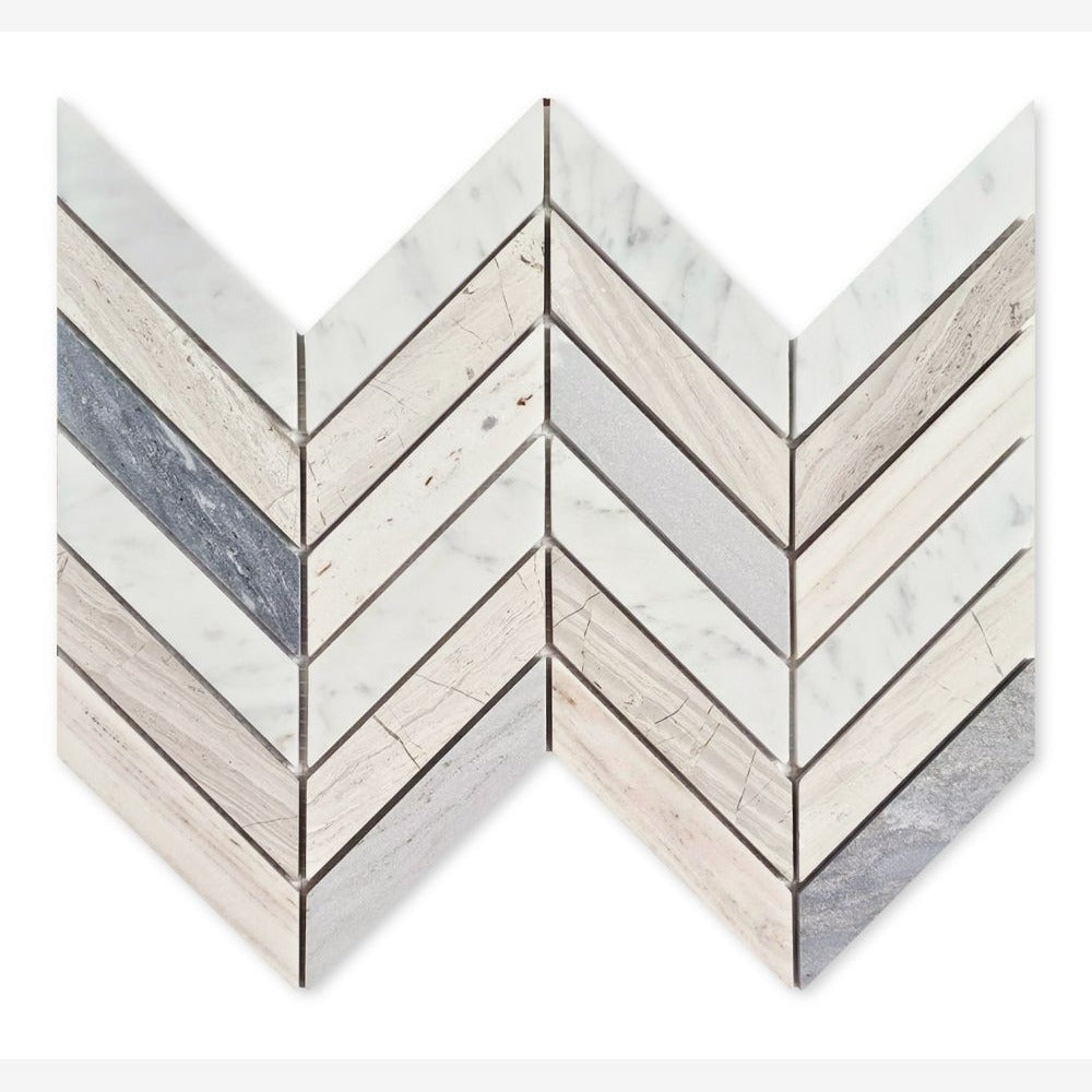 Vector Blue 8x12 Marble Mosaic Tile – Tilezz