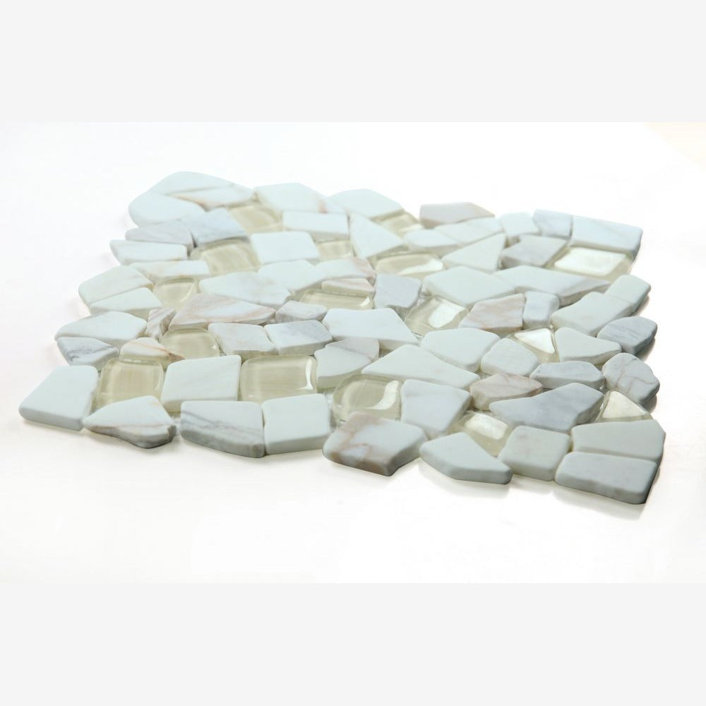 Brimstone Calacatta Gold 12x12 Honed Mosaic Tile Sample – Tilezz