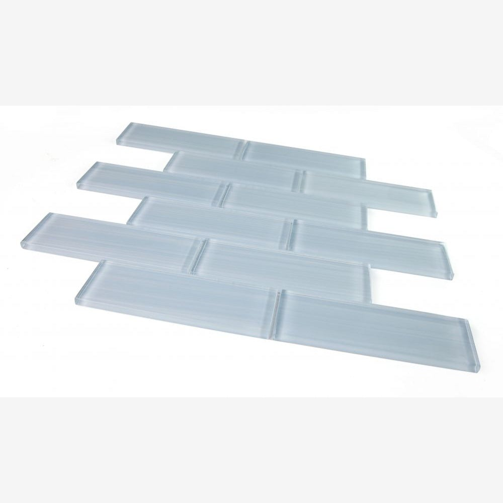 Clea Lucy Blue Painting Glass 11.75x11.75 Glossy Mosaic Tile – Tilezz