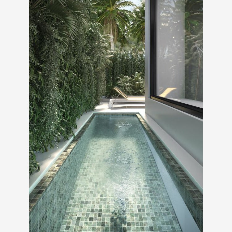 Aquatic Penta Bali Stone Glass 12.25x12.25 Mosaic Tile – Tilezz