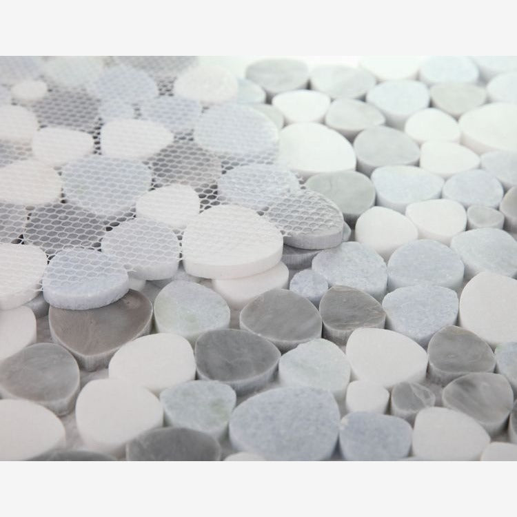 Hudson Blue Ocean Marble Pebble Mosaic Tile – Tilezz