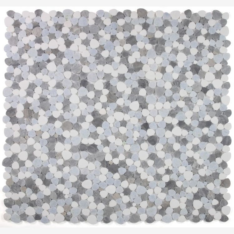 Hudson Blue Ocean Marble Pebble Mosaic Tile – Tilezz