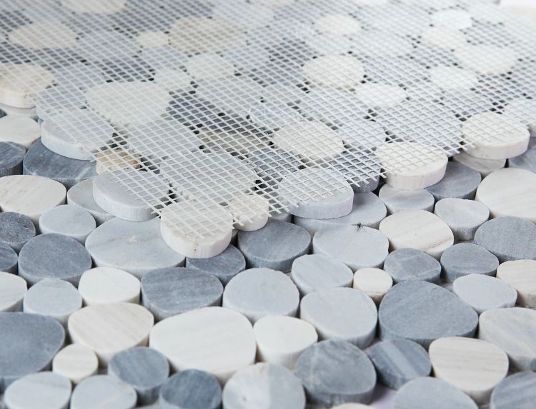 Hudson Italian Blue Marble Pebble Mosaic Tile – Tilezz