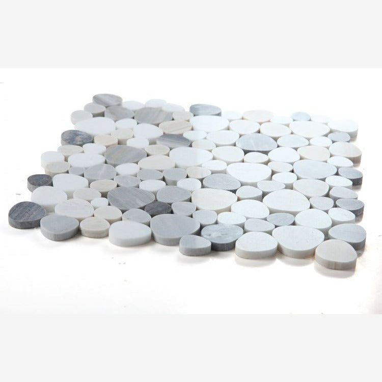 Hudson Beach Marble Pebble Mosaic Tile – Tilezz