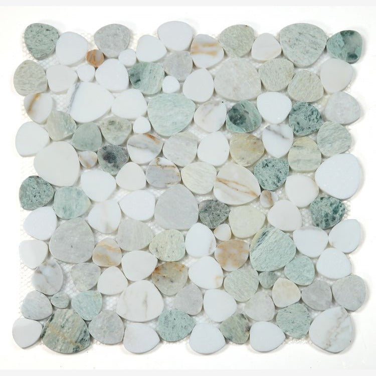 Hudson Spring Marble Pebble Mosaic Tile – Tilezz