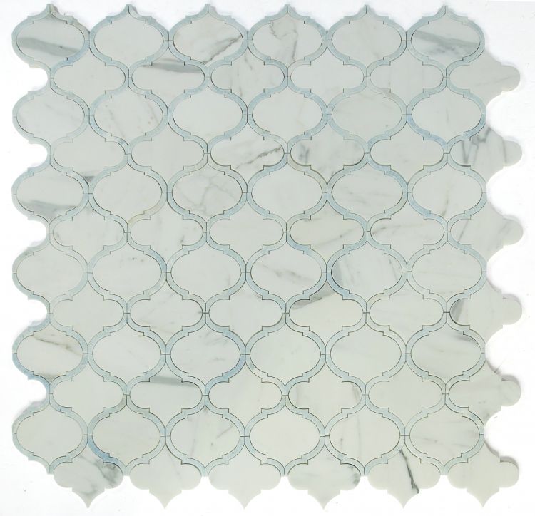 Lexi Precious Blue Lantern Arabesque Mosaic Tile – Tilezz