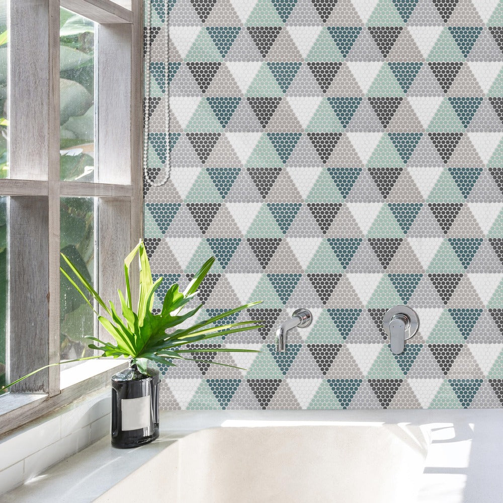 Hygge Log 7-7/8x13-3/4 Glass Mosaic Tile Sample – Tilezz