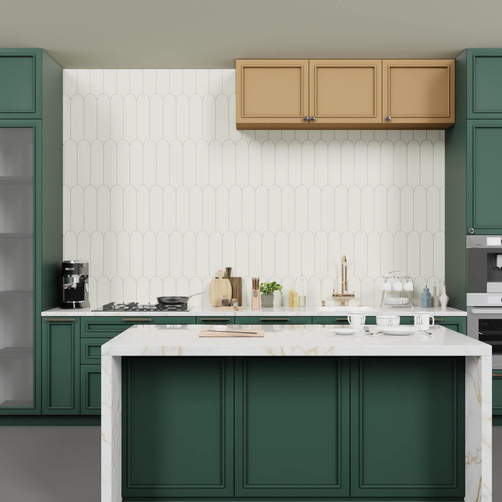 Doncaster Maple Sand 3x12 Scallop Glossy Ceramic Tile – Tilezz