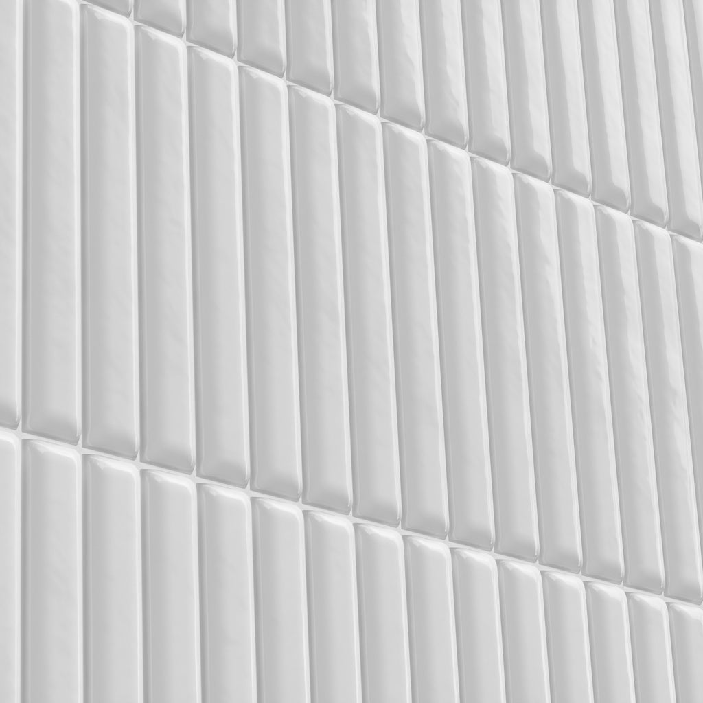 Linea Luxe Snow 4.5x9.1 Mosaic Ceramic Tile Glossy – Tilezz