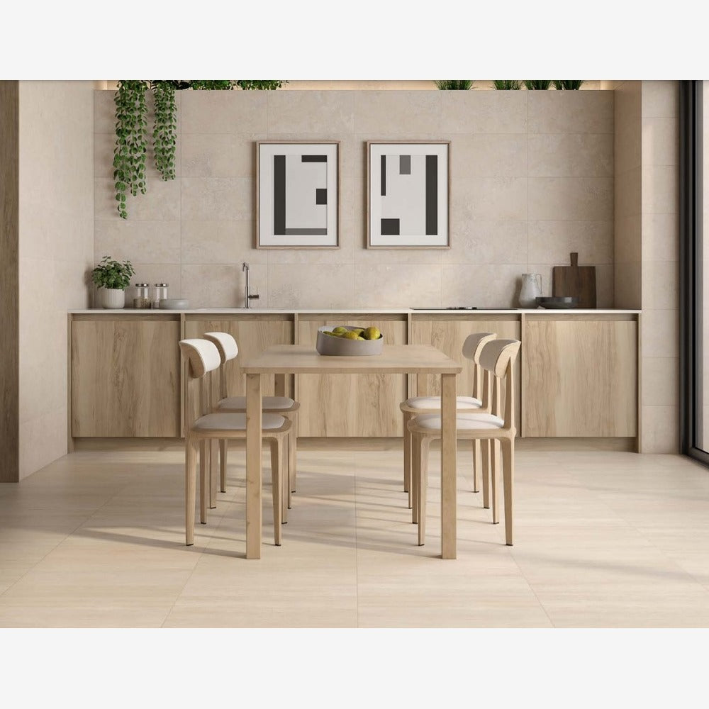 Verve Travertine Beige 24x48 R Porcelain Tile – Tilezz