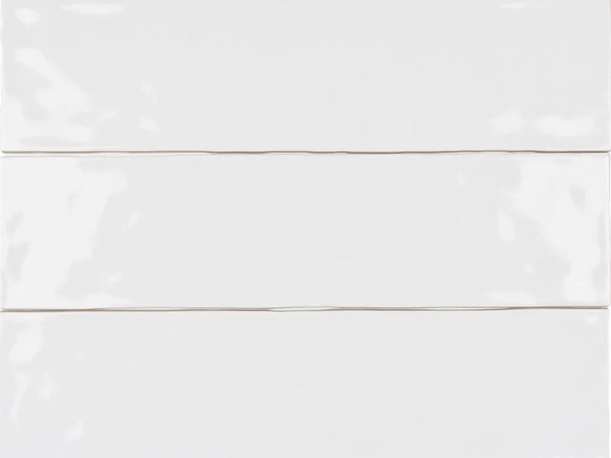 Thebes White Ice 3x12 Ceramic Tile Glossy Sample – Tilezz