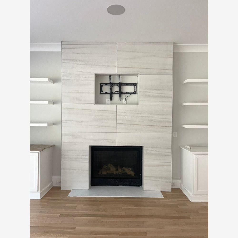 Eterna Calacatta Sailo 48x48 Porcelain Tile Sample – Tilezz