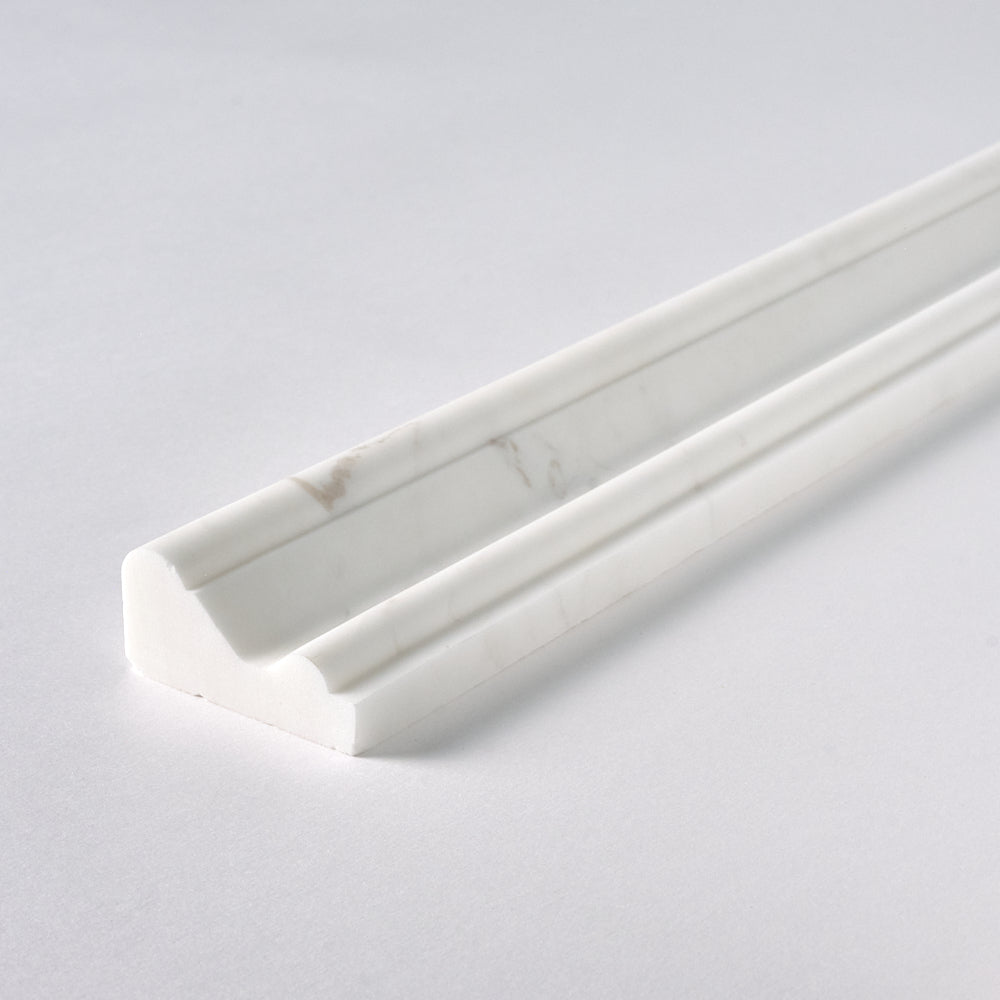 Alpine Snow Milano Marble 3/4" Molding Polished/Honed Sample – Tilezz