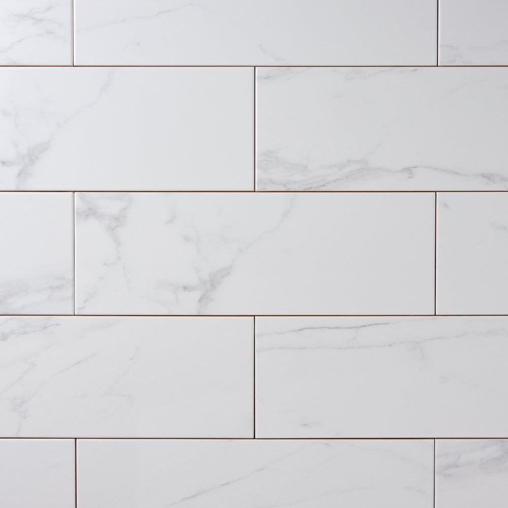Milano Statuary White 6x18 Ceramic Tile Glossy – Tilezz