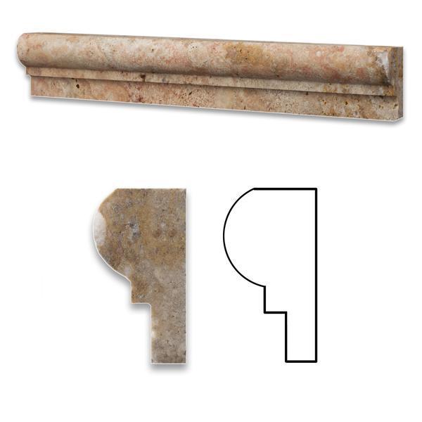 Autumn Cascade Chair Rail Tumbled Molding Honed Sample – Tilezz